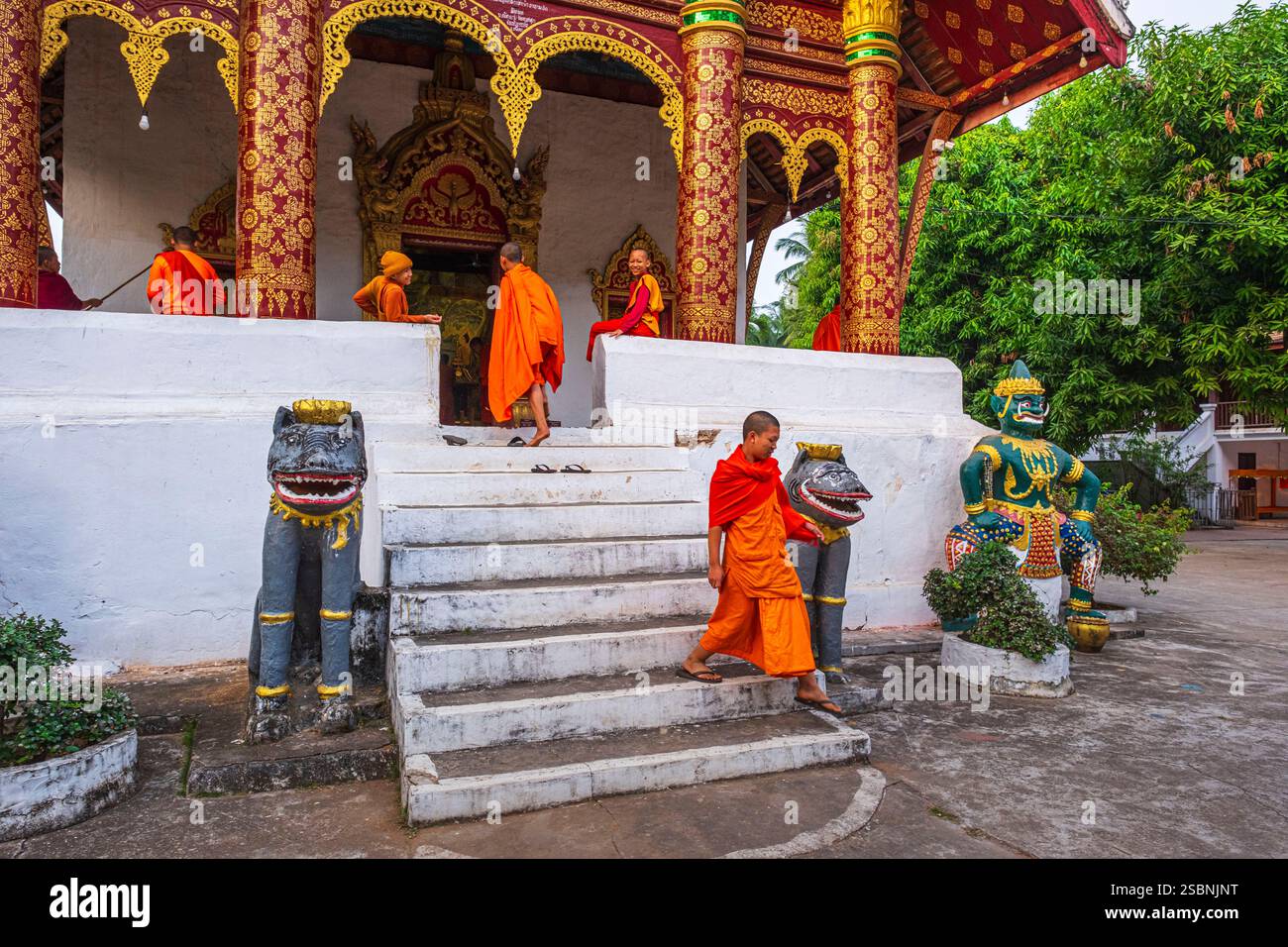 Laos, Luang Prabang, a UNESCO World Heritage Site, Vat Visoun Narath ...