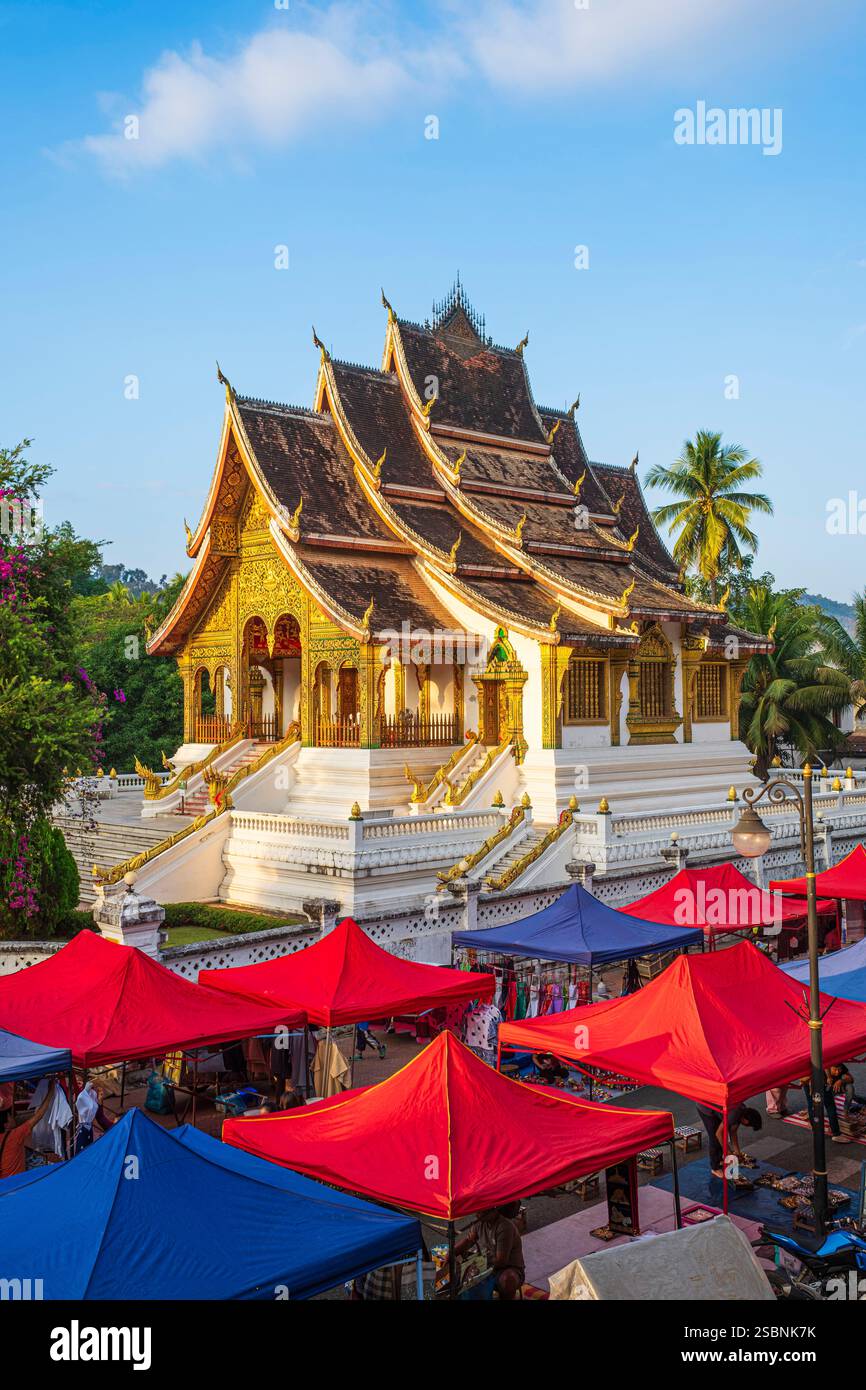 Laos, Luang Prabang, a UNESCO World Heritage Site, Haw Pha Bang pagoda ...
