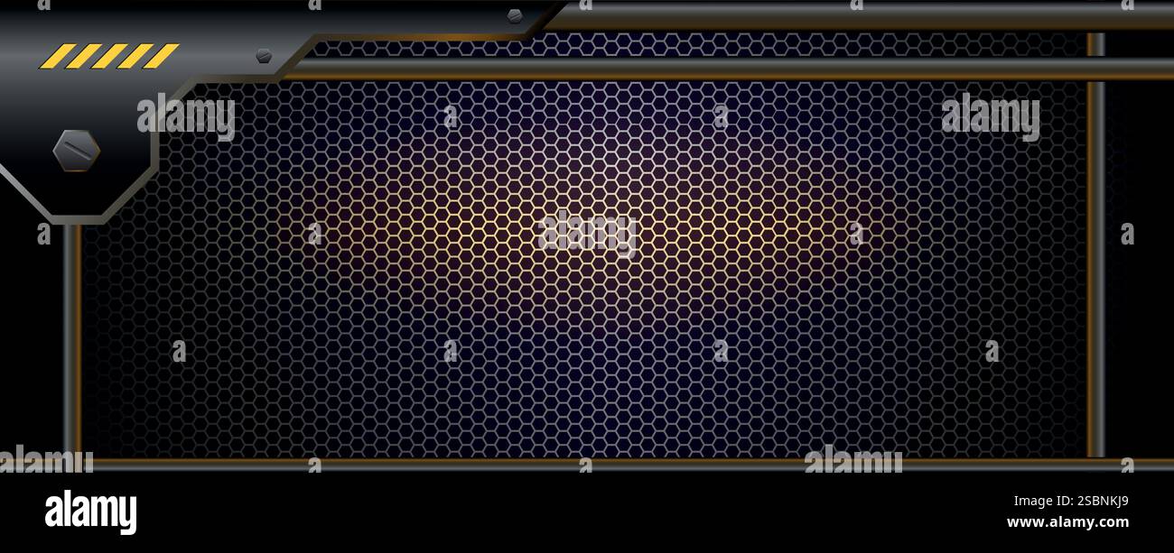 abstract techno background with metal grid. Vector illustration Stock ...