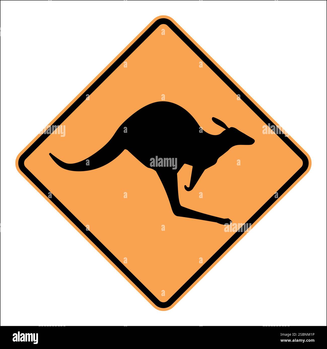 kangaroo traffic sign, vector illustration Stock Vector Image & Art - Alamy