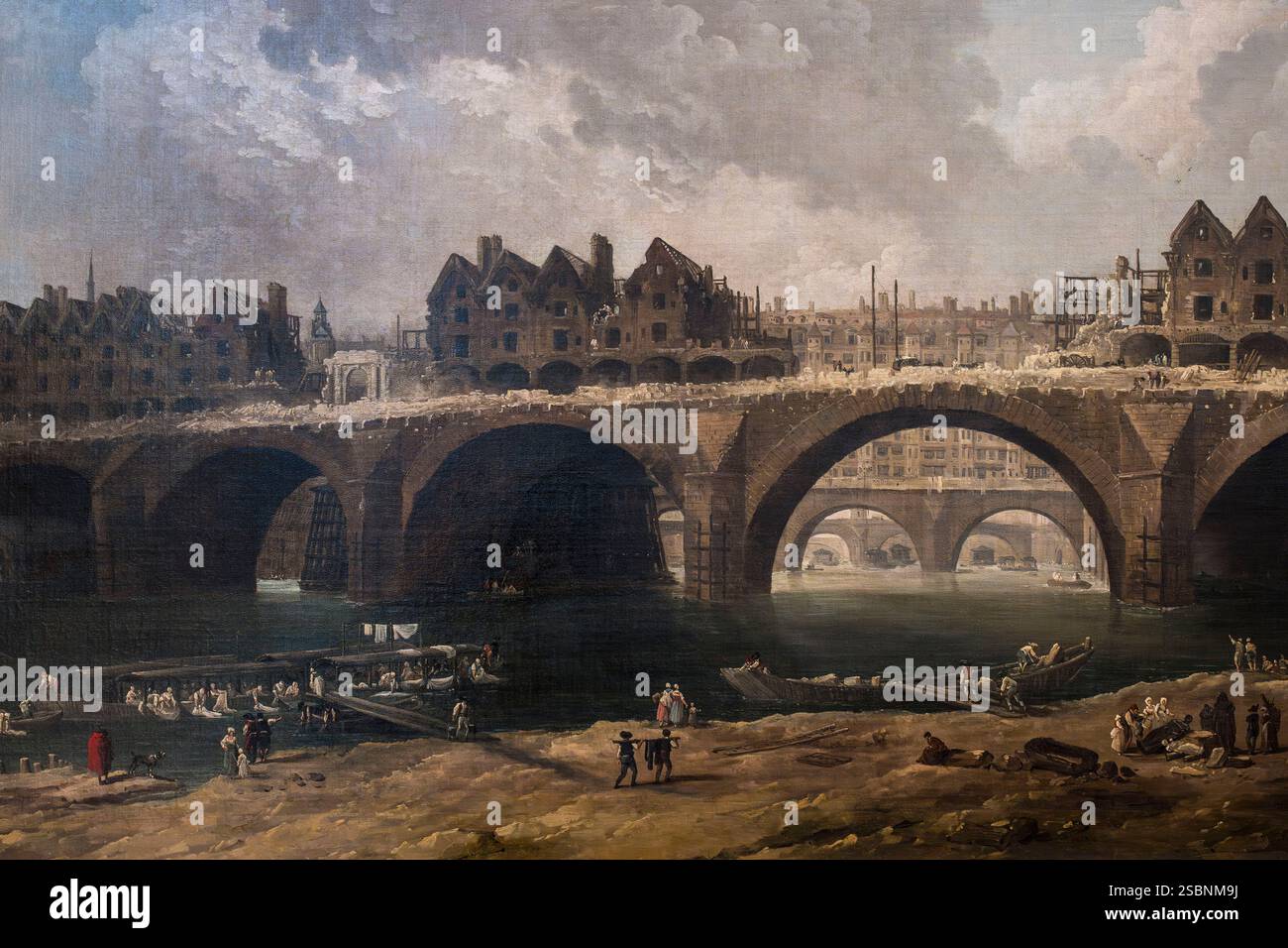 France, Paris, Marais district, Carnavalet Museum, painting ...