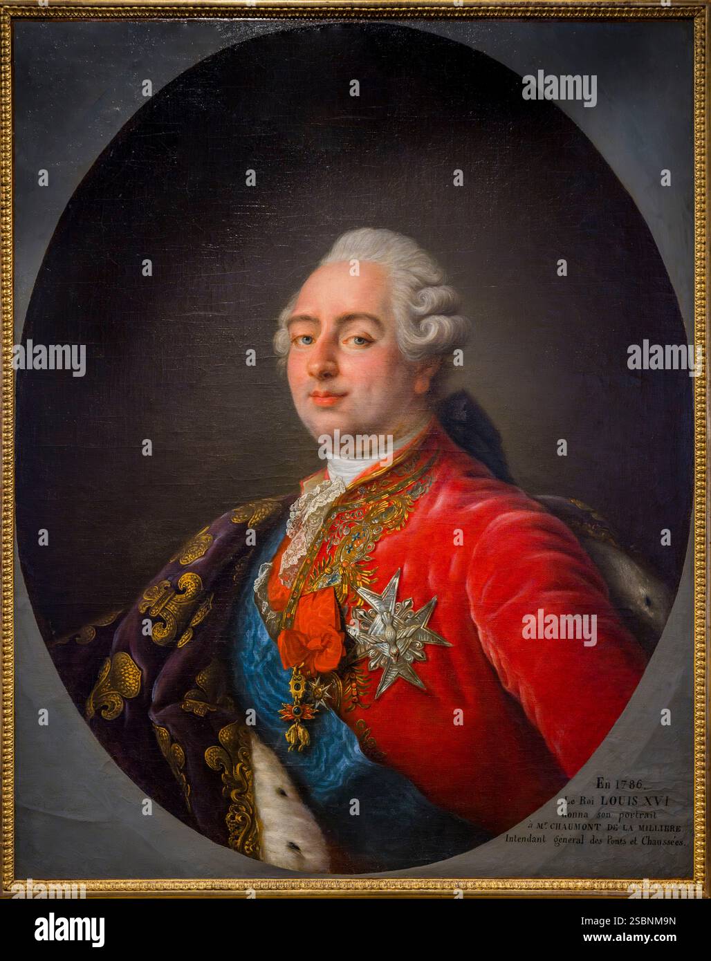 France, Paris, Marais district, Carnavalet Museum, portrait of King ...