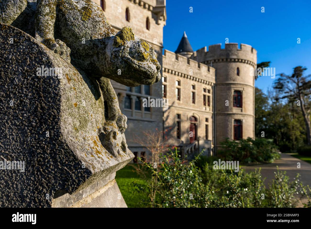 France, Pyrenees Atlantiques, Basque Country coast, Hendaye, Abbadia ...