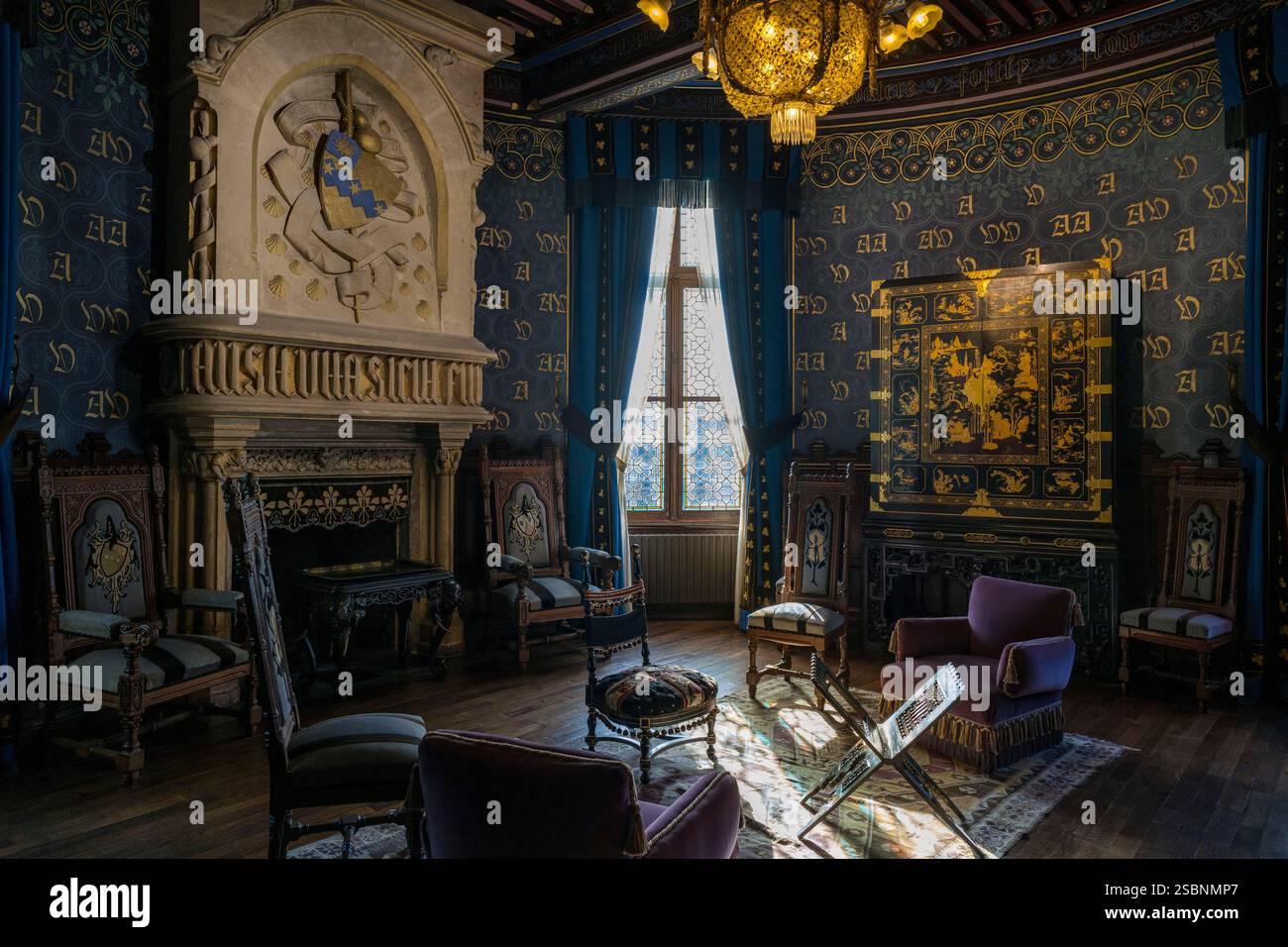 France, Pyrenees Atlantiques, Basque Country coast, Hendaye, Abbadia ...