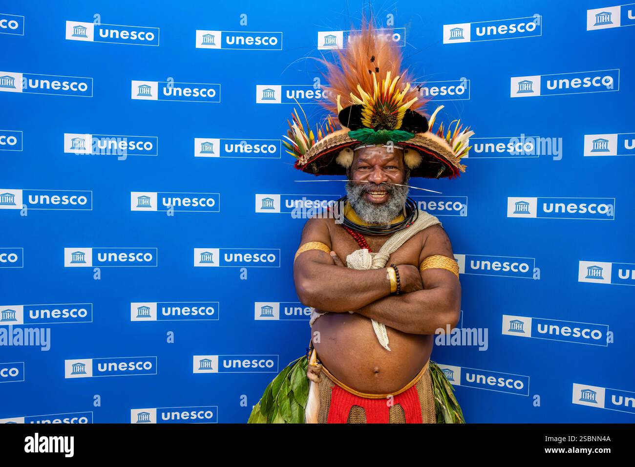 France, Paris (75), UNESCO headquarters, customary chief Mundiya ...