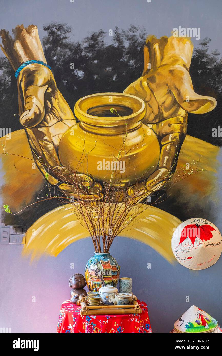 Vietnam, Hanoi, Gia Lam district, Bat Trang pottery village, the cradle ...