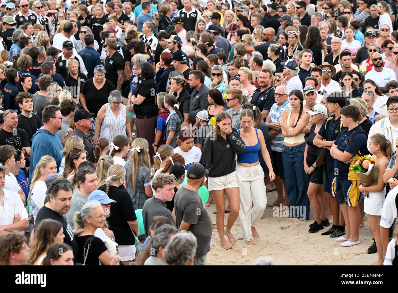Bribie Island, Australia. 04th Feb, 2025. People are seen during a ...