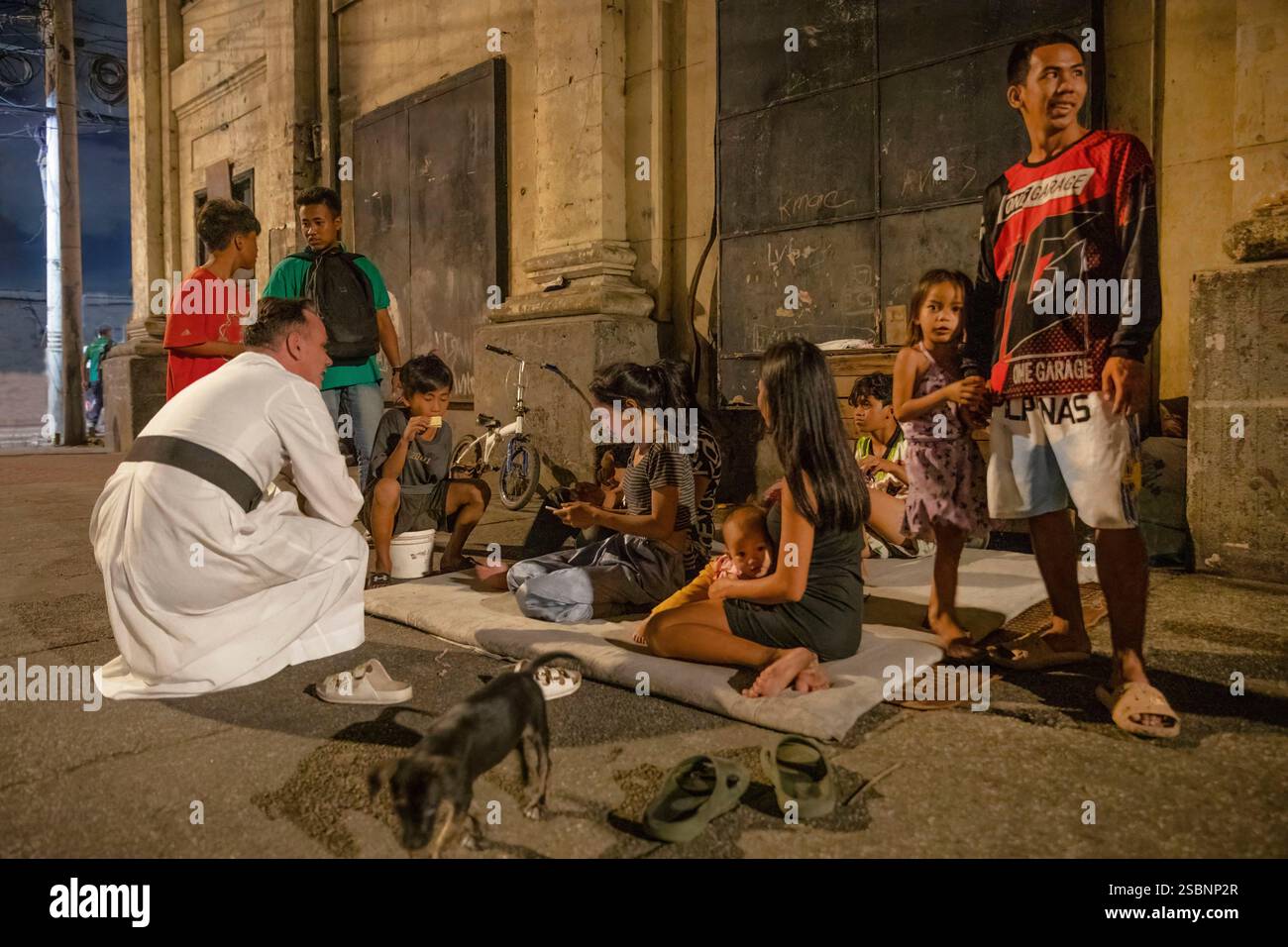 Philippines, Manila, Matthieu Dauchez, French priest at the head of the ...
