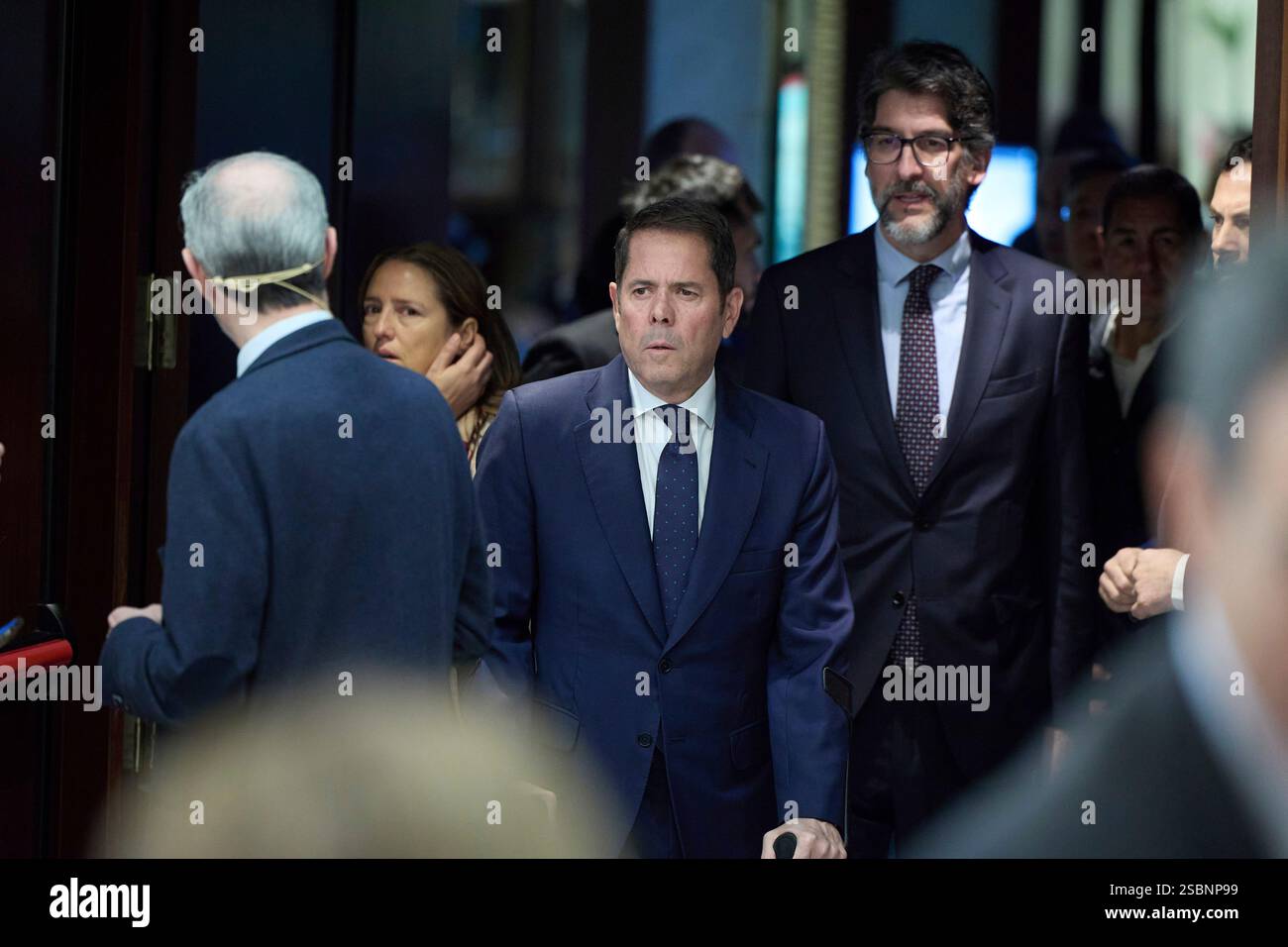The president of Cepyme, Gerardo Cuerva, arrives at a Europa Press ...