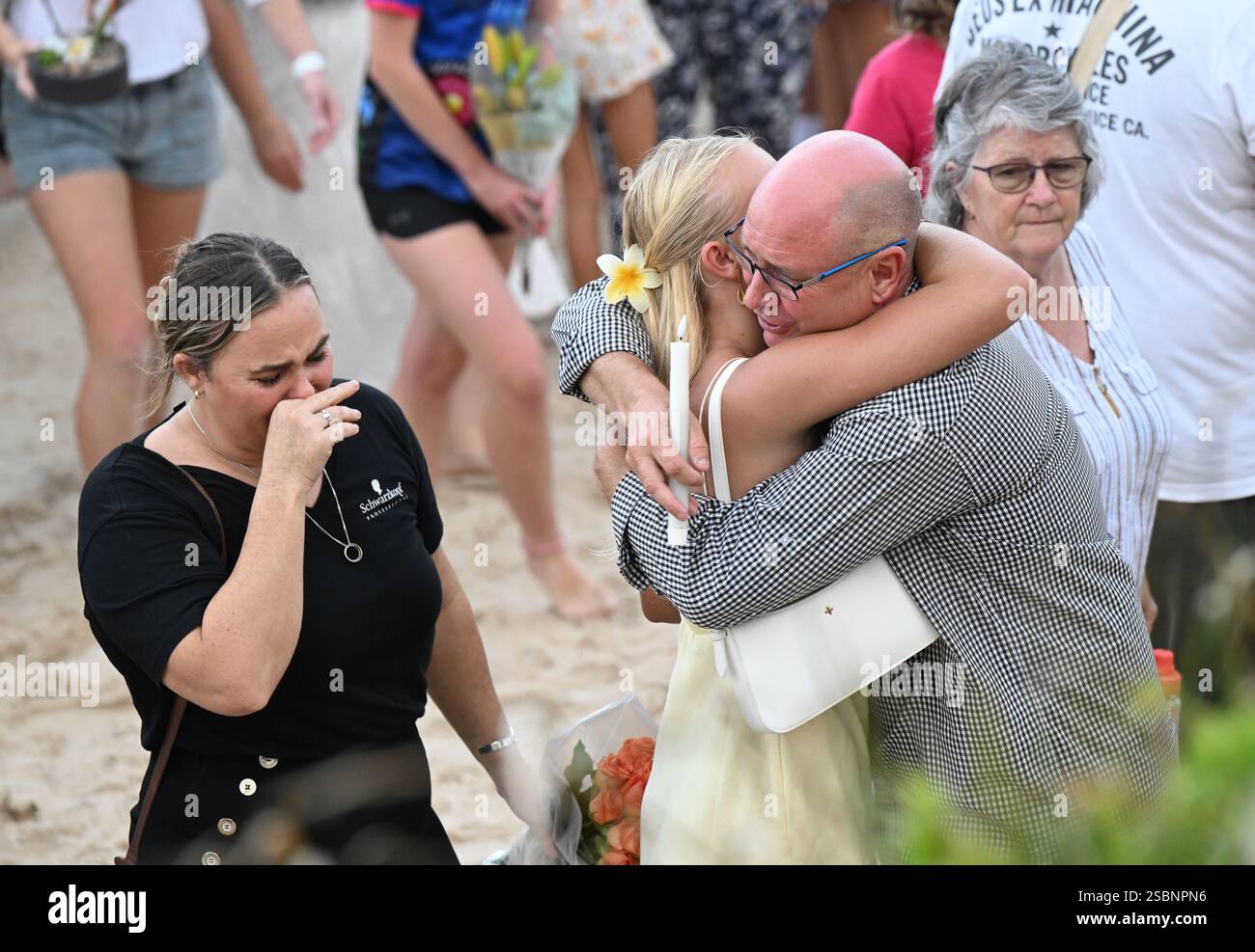 Bribie Island, Australia. 04th Feb, 2025. Charlize's father Steven ...