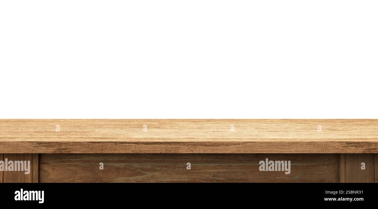 wooden table template, desk mock-up Stock Photo - Alamy