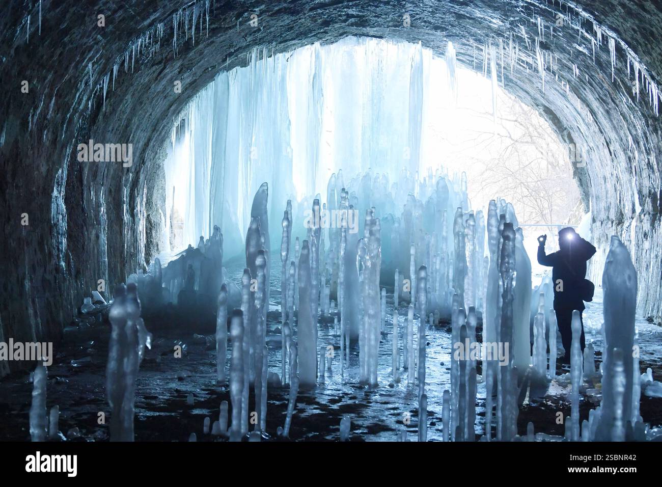 Reverse icicles in South Korea Reverse Icicles inside an abandoned ...