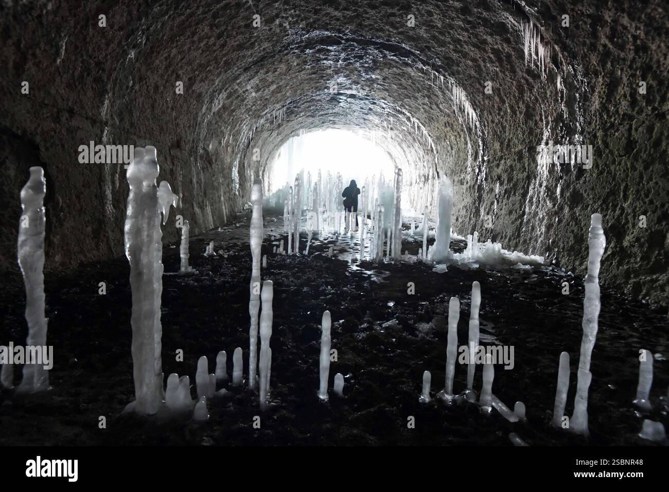 Reverse icicles in South Korea Reverse Icicles inside an abandoned ...