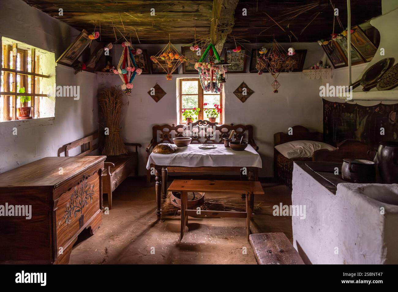 Poland, Precarpathian Mountains, Sanok Open-Air Museum of Folk ...