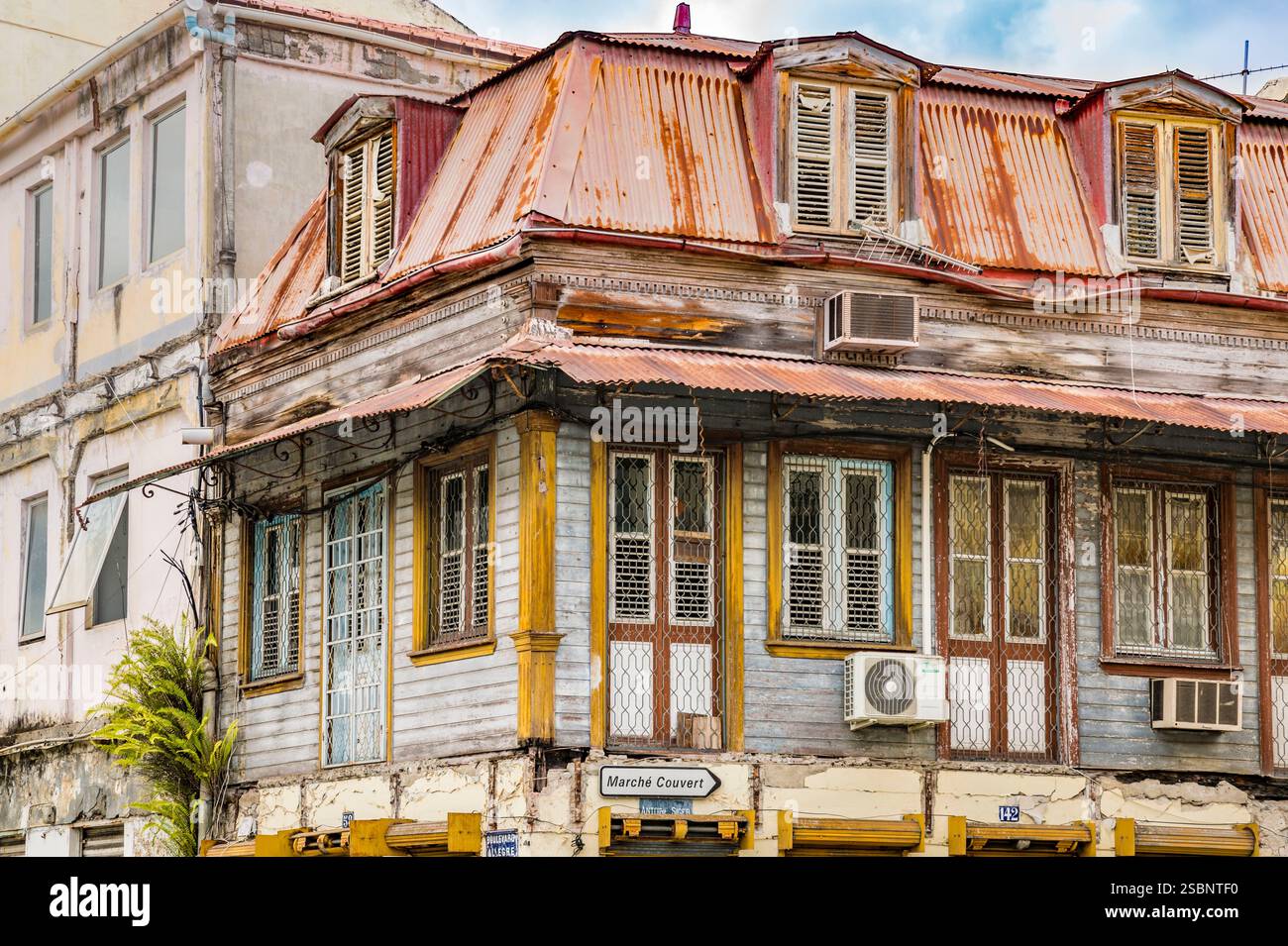 France, Caribbean, Lesser Antilles, Martinique, Fort-de-France, town ...