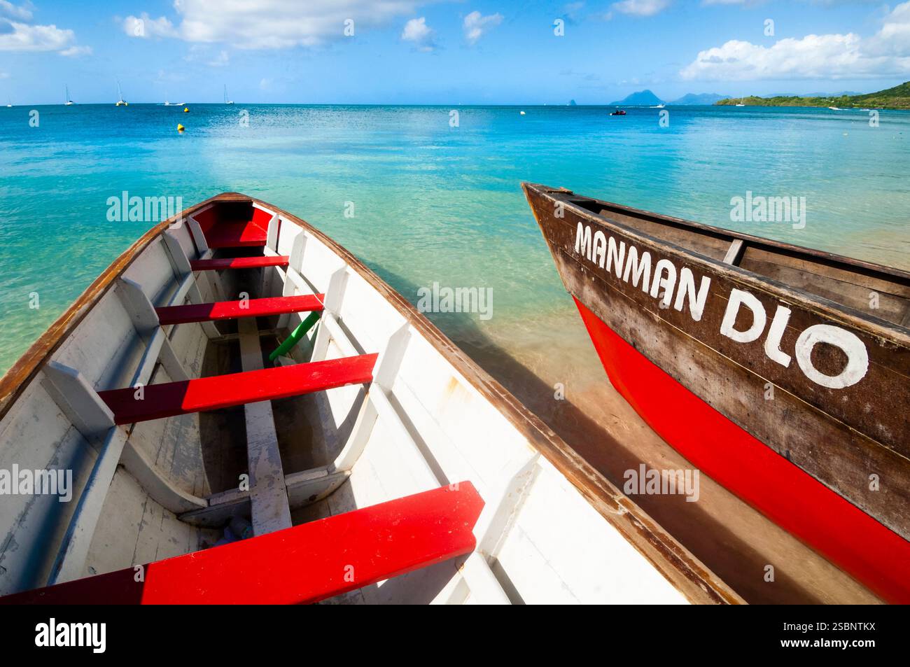 France, Caribbean, Lesser Antilles, Martinique, Sainte Anne beach ...