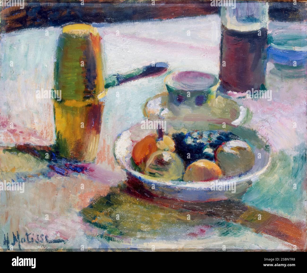 Henri Matisse, Fruit and Coffeepot, still life painting in oil on ...