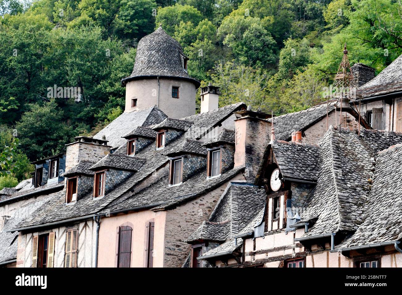 France, Aveyron, Conques-en-Rouergue, most beautiful village in France ...