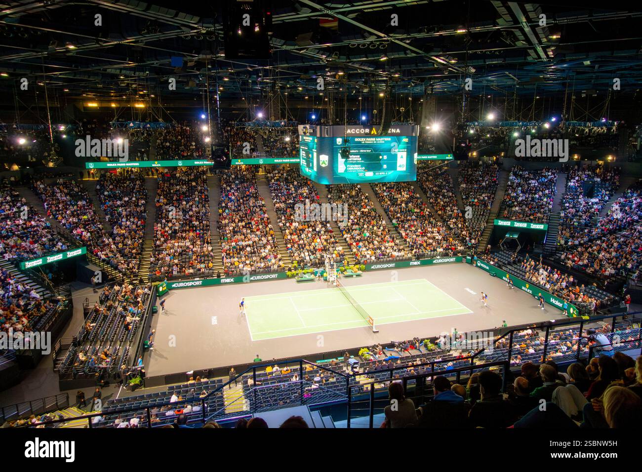 France, Paris, Accor Arena Bercy, The Rolex Tennis Master Stock Photo ...