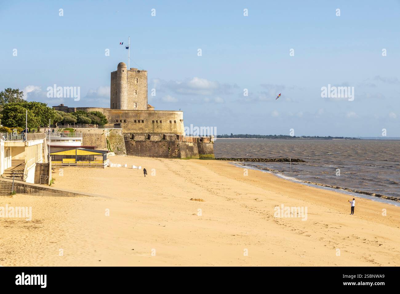 France, Charente-Maritime, Fouras, the west facing Grande Plage at the ...