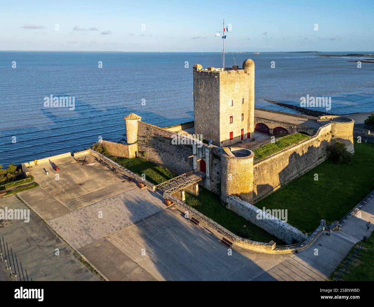 France, Charente-Maritime, Fouras, the castle of Fouras from the 11th ...