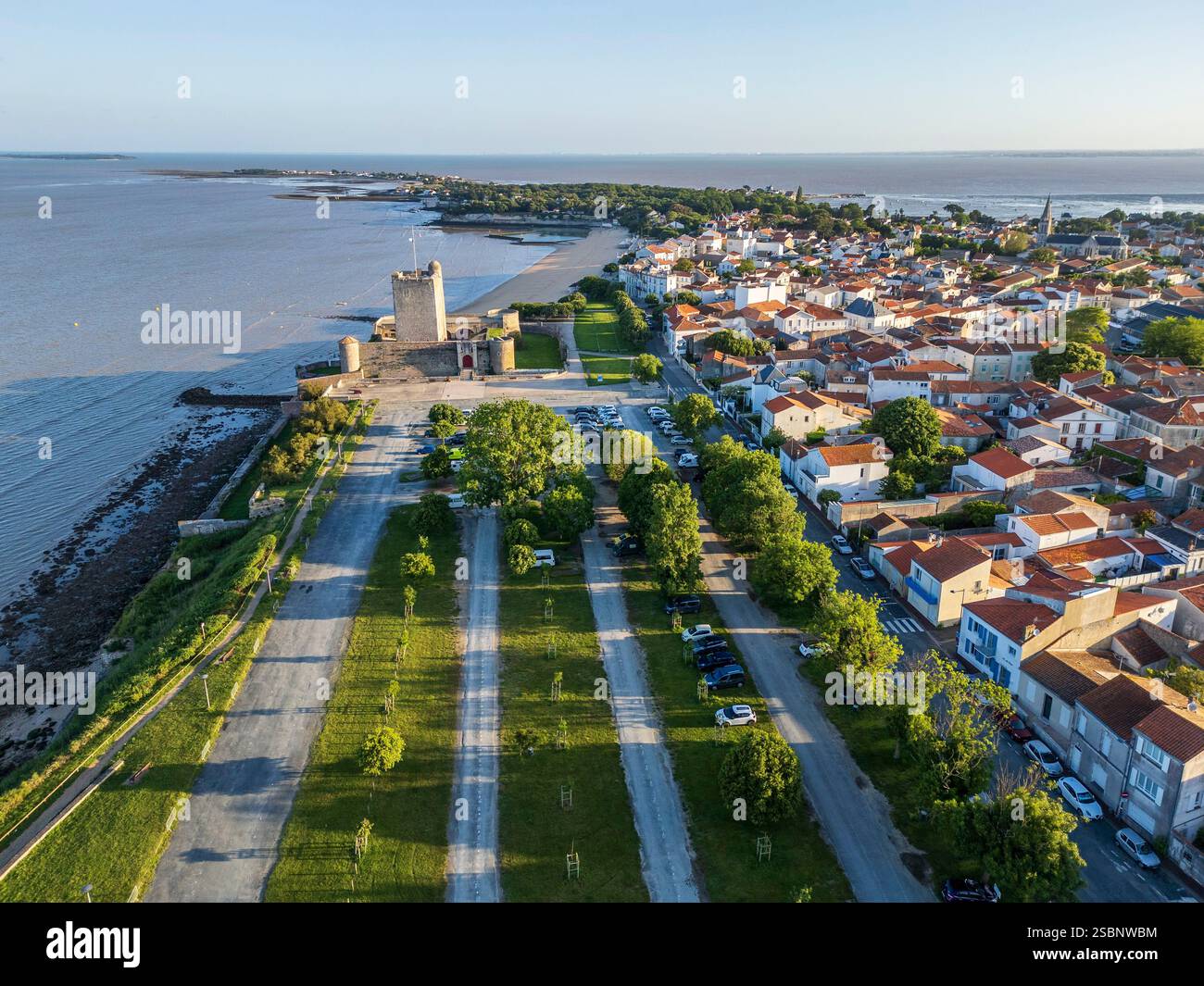 France, Charente-Maritime, Fouras, the castle of Fouras from the 11th ...