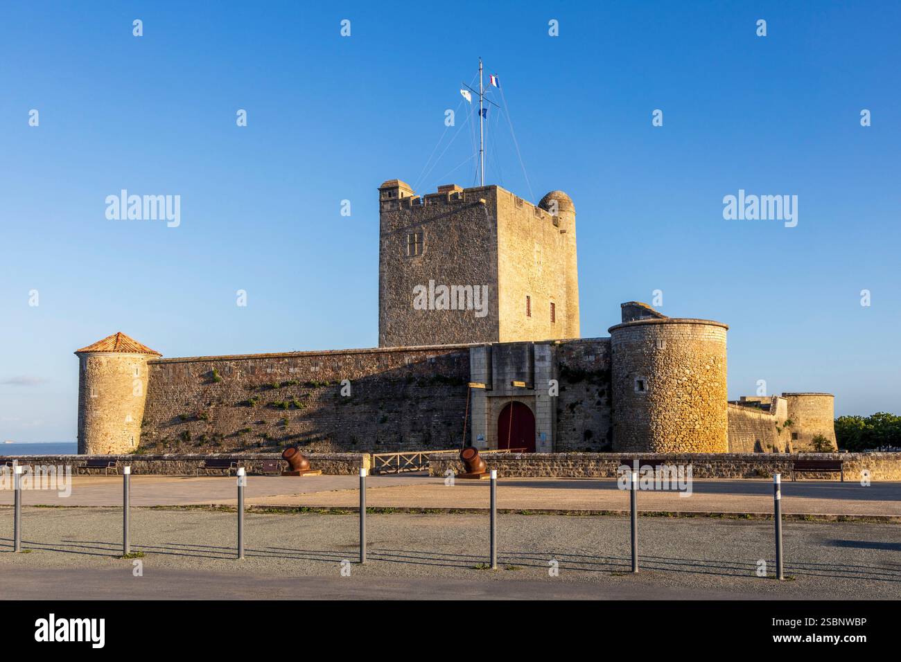 France, Charente-Maritime, Fouras, 11th -17th century castle of Fouras ...