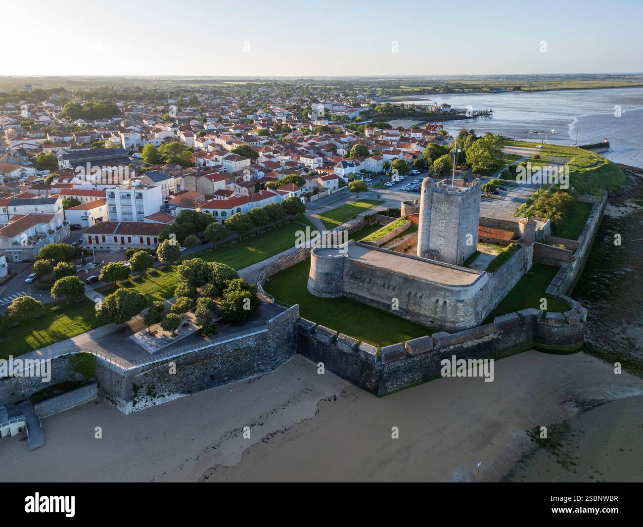 France, Charente-Maritime, Fouras, the castle of Fouras from the 11th ...