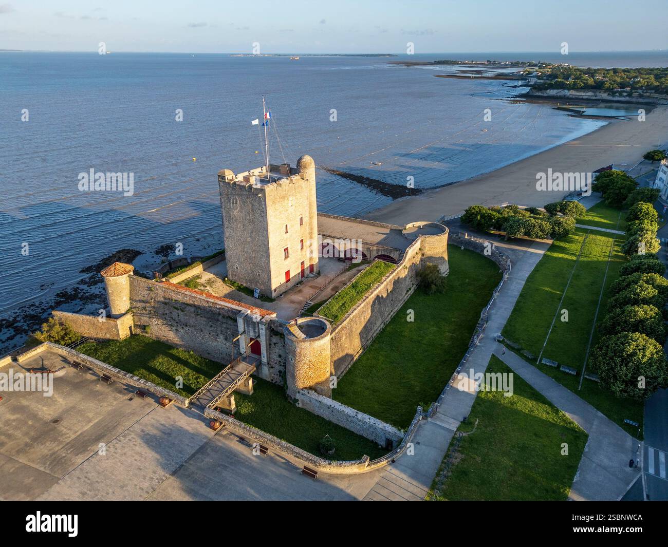 France, Charente-Maritime, Fouras, the castle of Fouras from the 11th ...