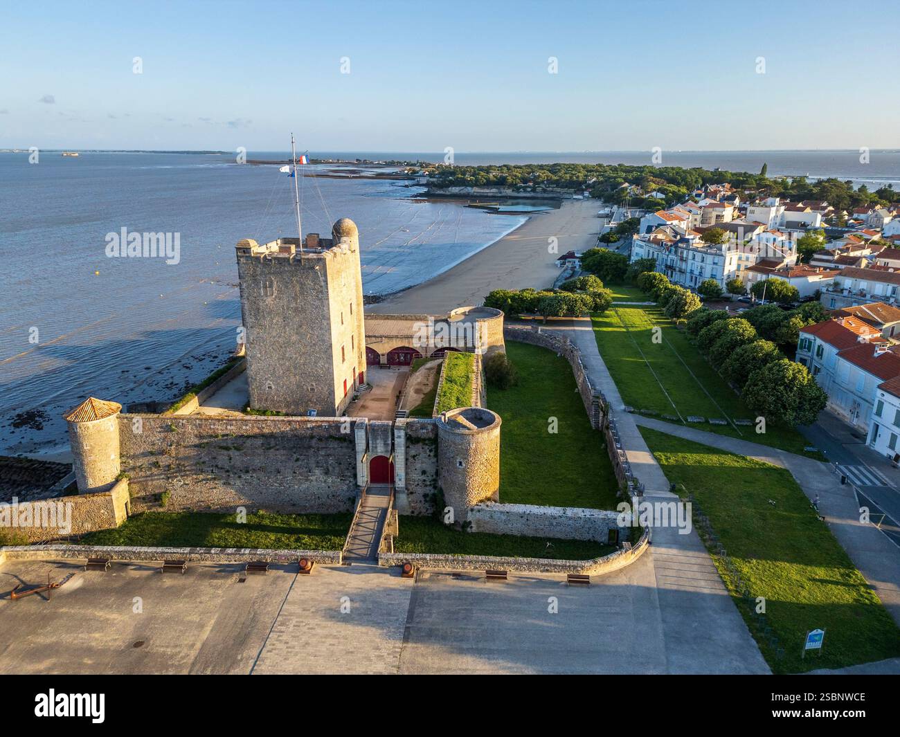 France, Charente-Maritime, Fouras, the castle of Fouras from the 11th ...