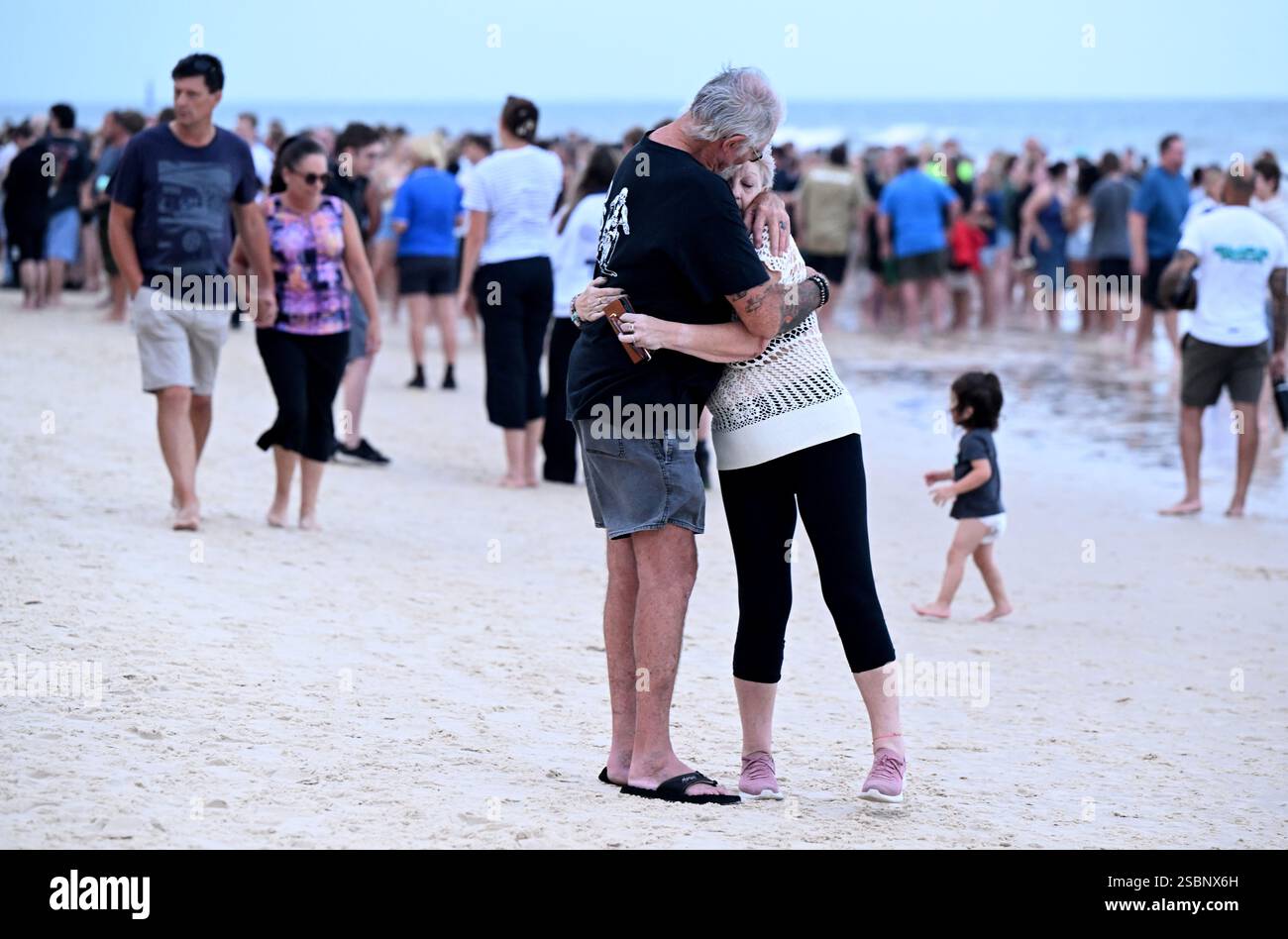 Bribie Island, Australia. 04th Feb, 2025. People are seen during a ...