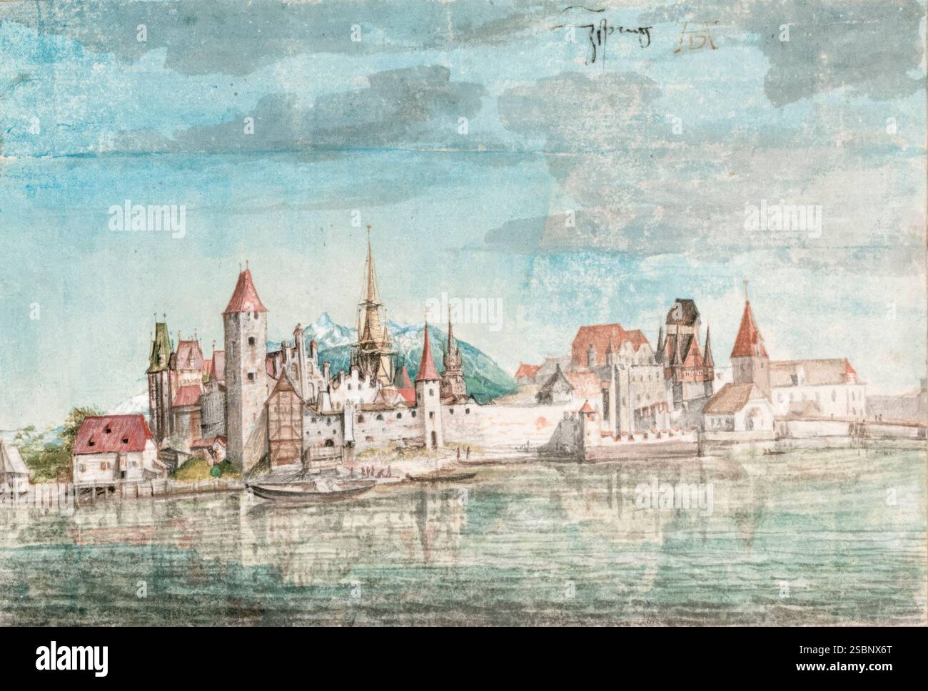 Albrecht Durer, Innsbruck from the North, 15th century landscape ...
