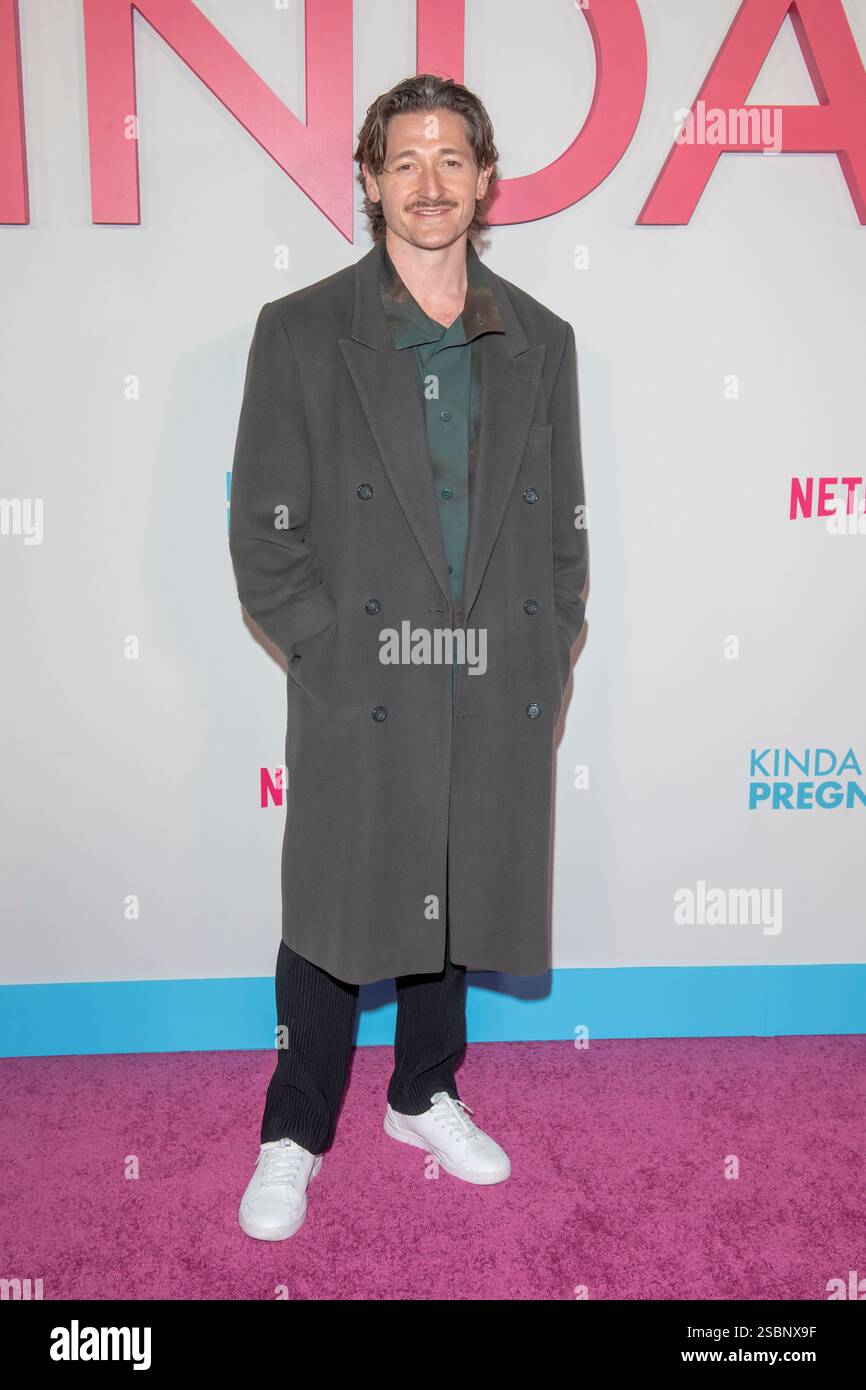 New York, United States. 03rd Feb, 2025. Lucas Neff attends Netflix's ...