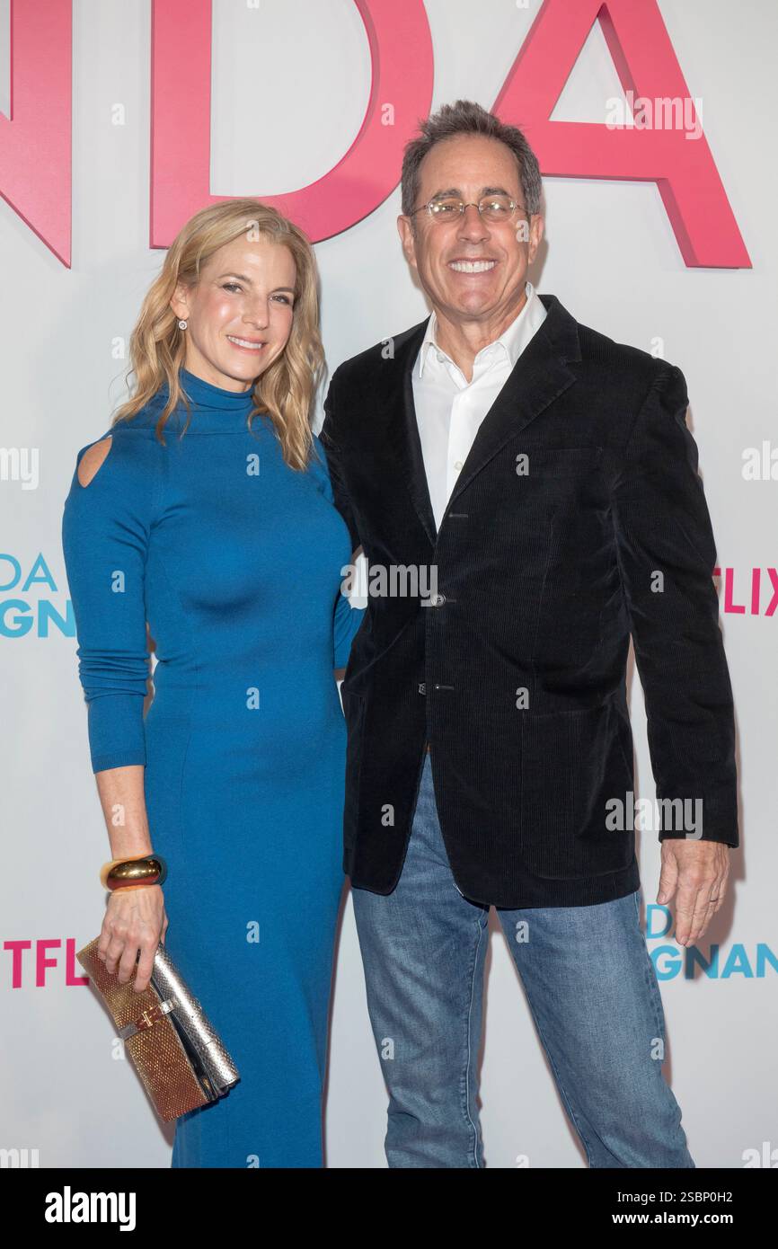 (L-R) Jessica Seinfeld and Jerry Seinfeld attend Netflix's "Kinda ...