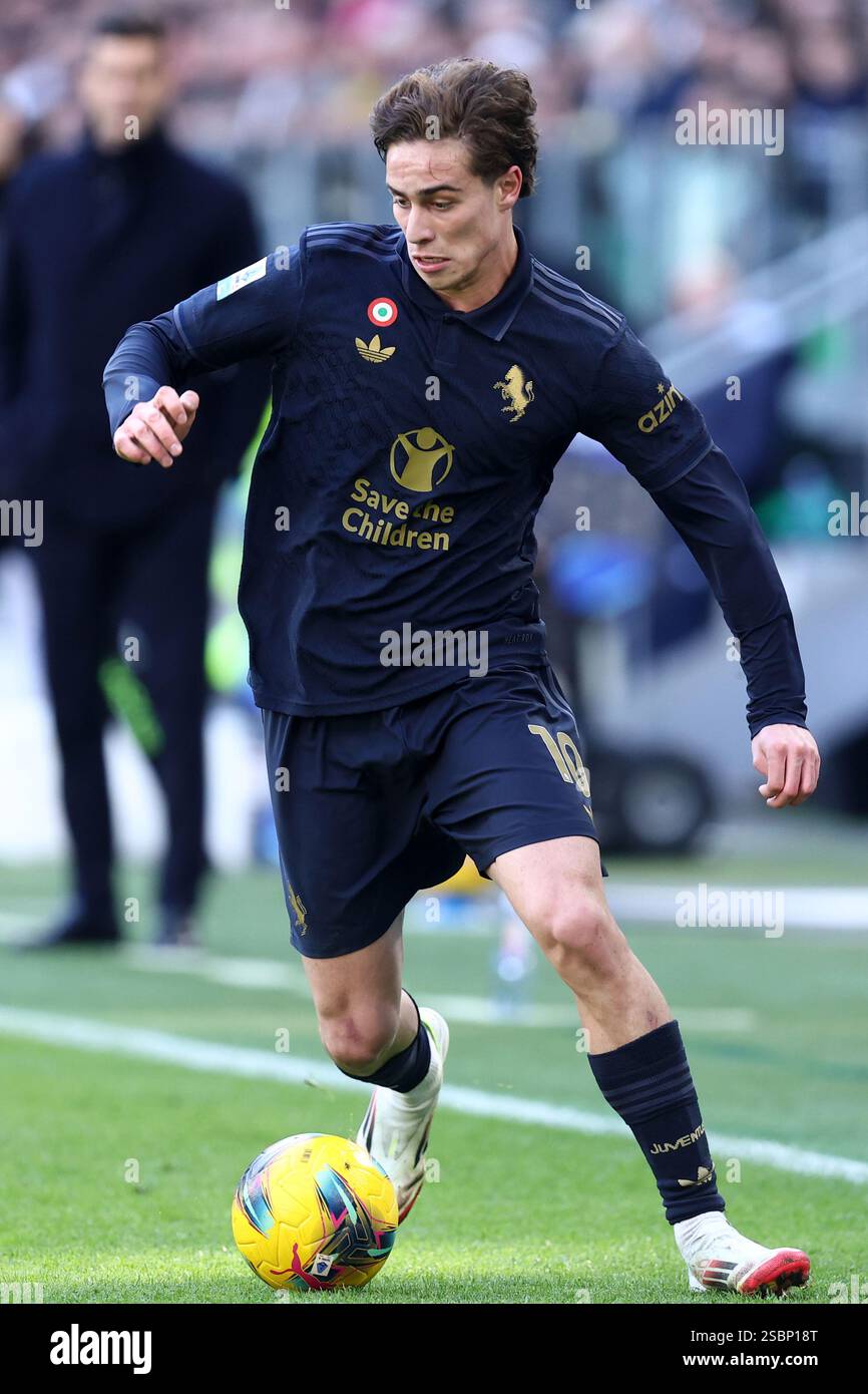 Kenan Yildiz of Juventus Fc in action during the Serie A match beetween ...