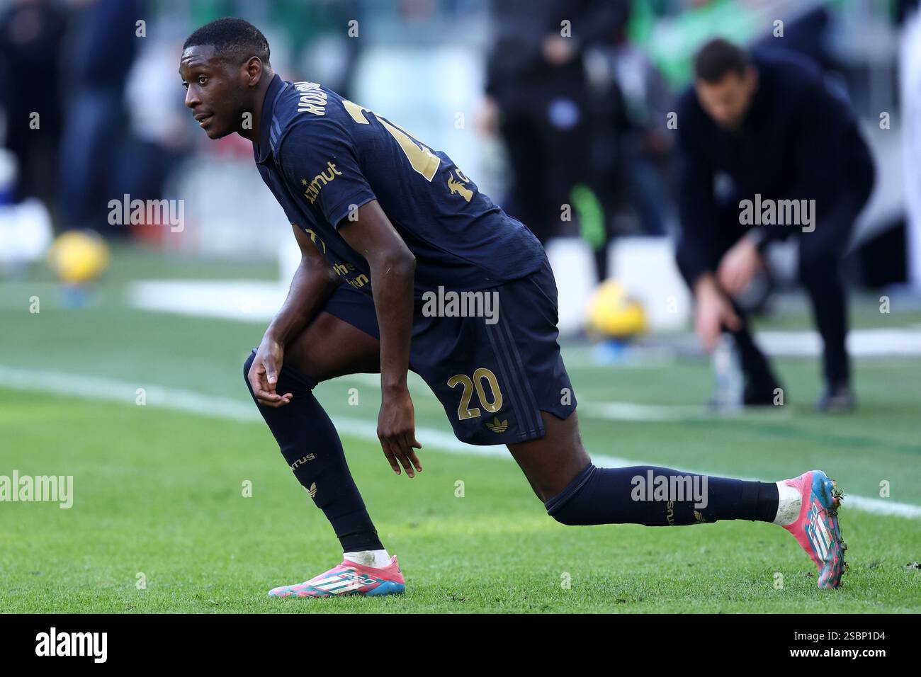Randal Kolo Muani of Juventus Fc lies on the ground during the Serie A ...