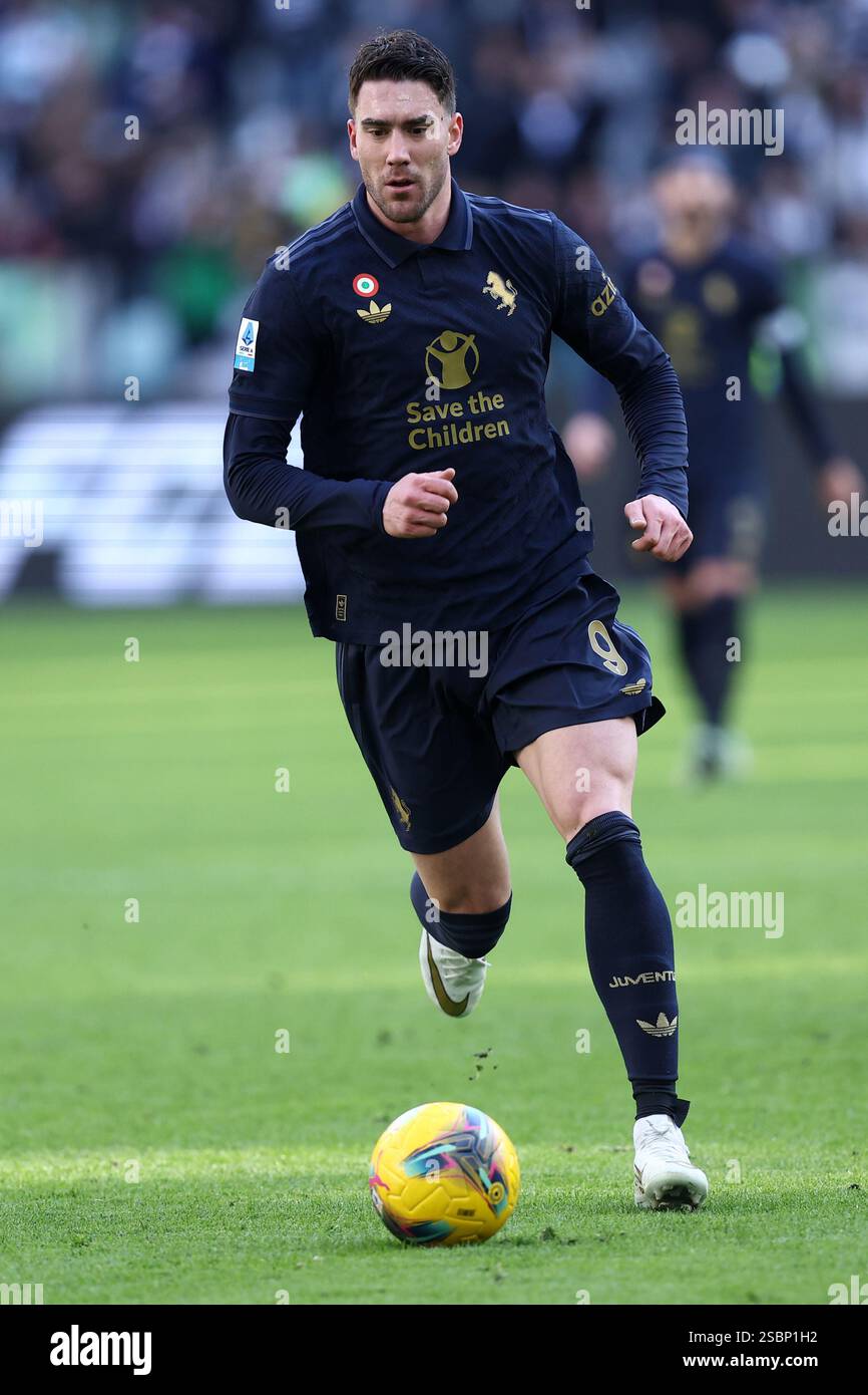 Dusan Vlahovic of Juventus Fc in action during the Serie A match ...