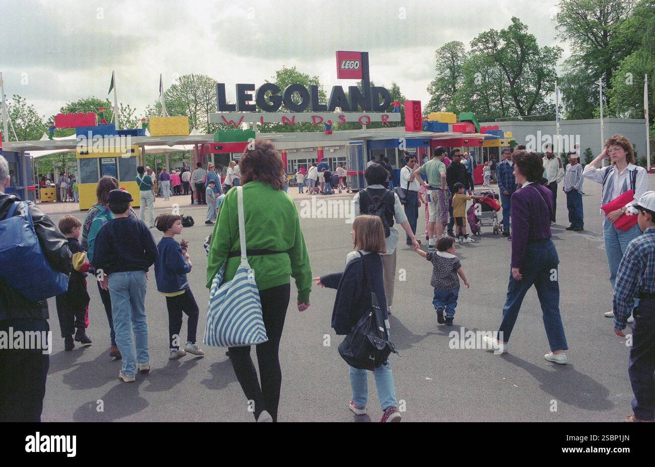 Legoland Windsor Park on a summertime afternoon when parents ...
