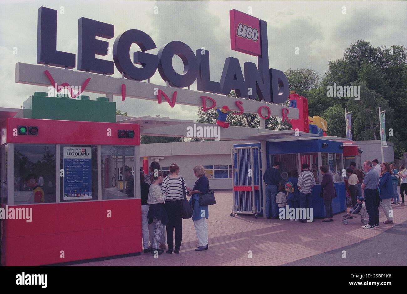 Legoland Windsor Park on a summertime afternoon when parents ...