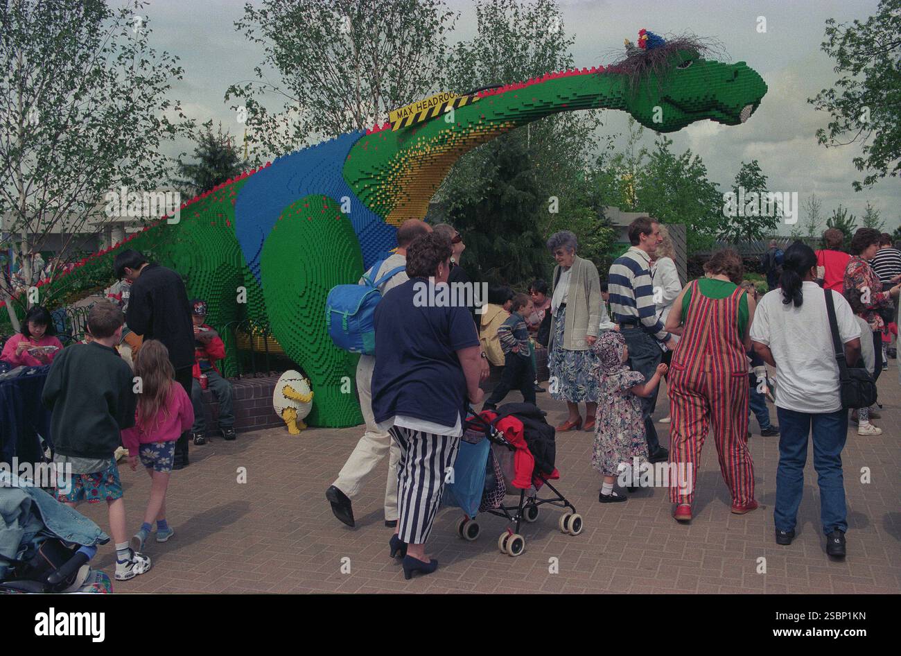 Legoland Windsor Park on a summertime afternoon when parents ...