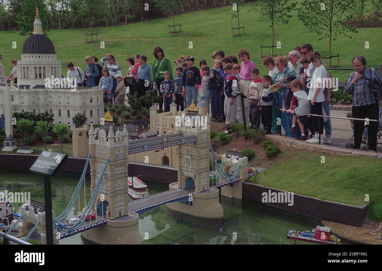 Legoland Windsor Park on a summertime afternoon when parents ...