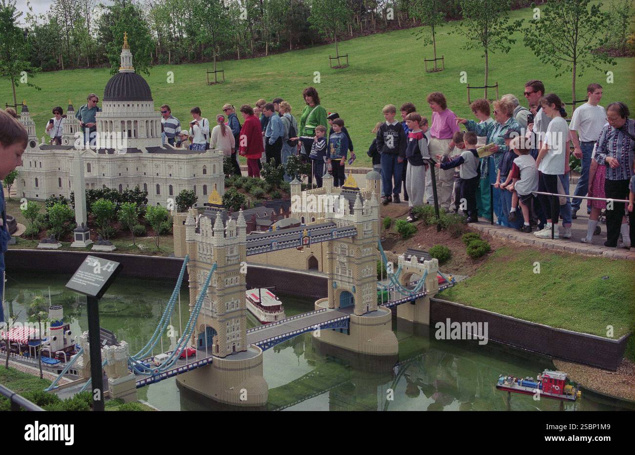 Legoland Windsor Park on a summertime afternoon when parents ...