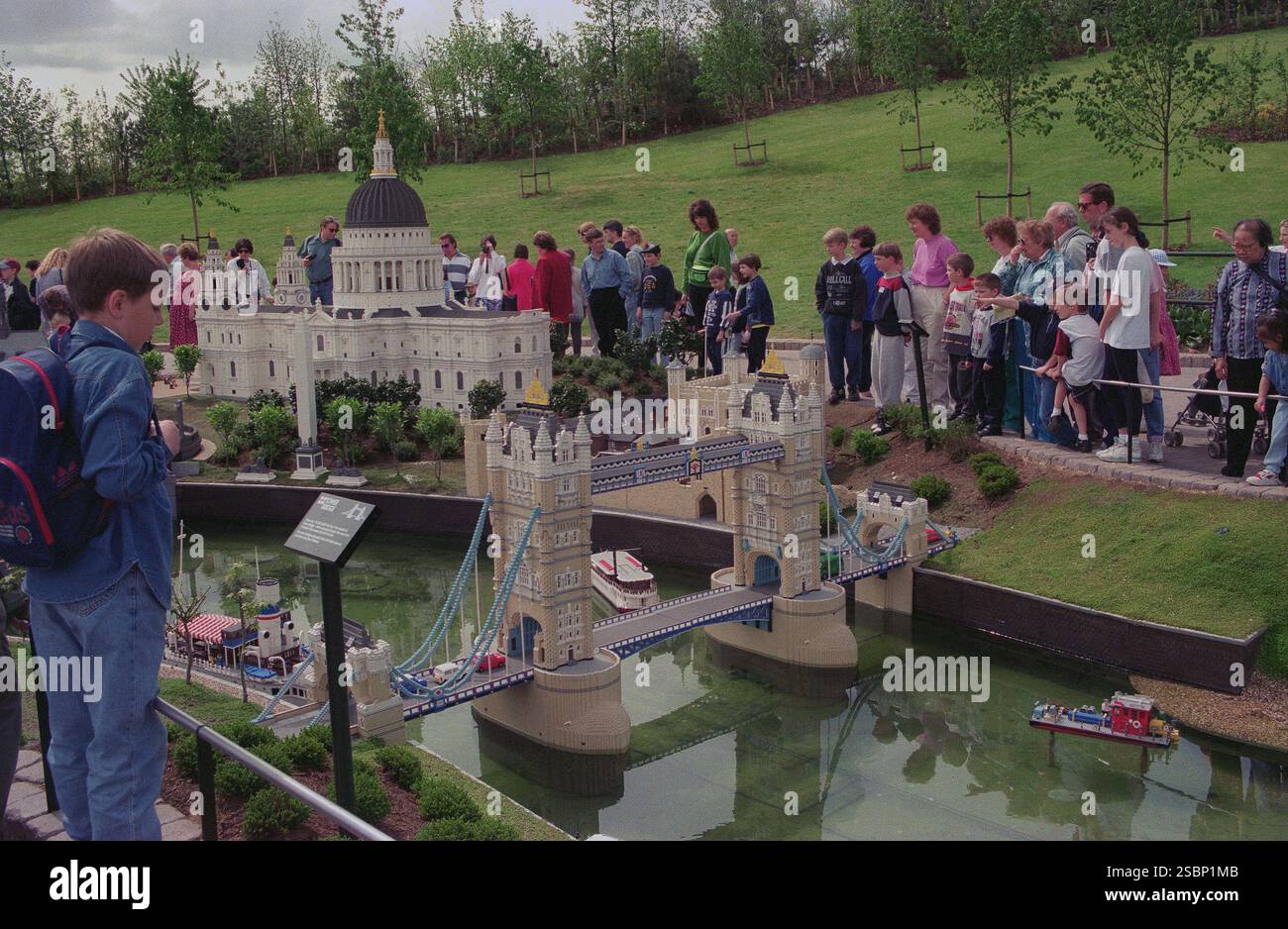 Legoland Windsor Park on a summertime afternoon when parents ...