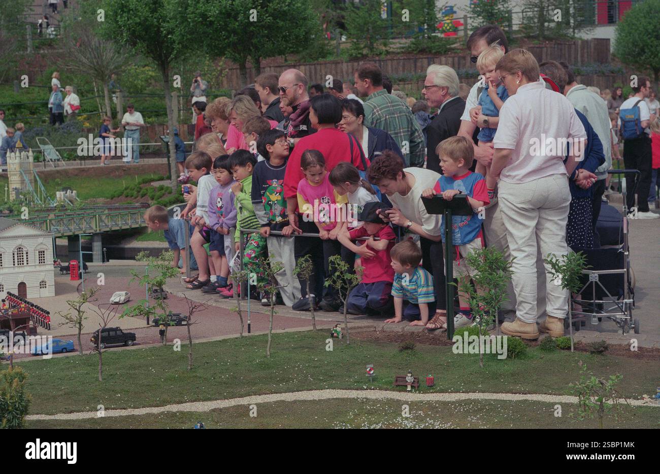 Legoland Windsor Park on a summertime afternoon when parents ...