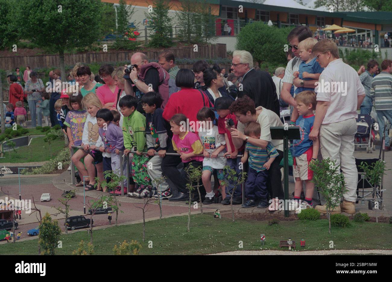 Legoland Windsor Park on a summertime afternoon when parents ...