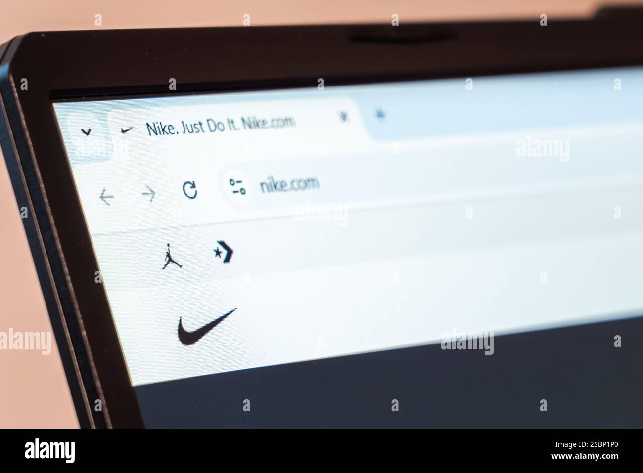 New York, USA - January 31, 2025: Nike website homepage on laptop ...