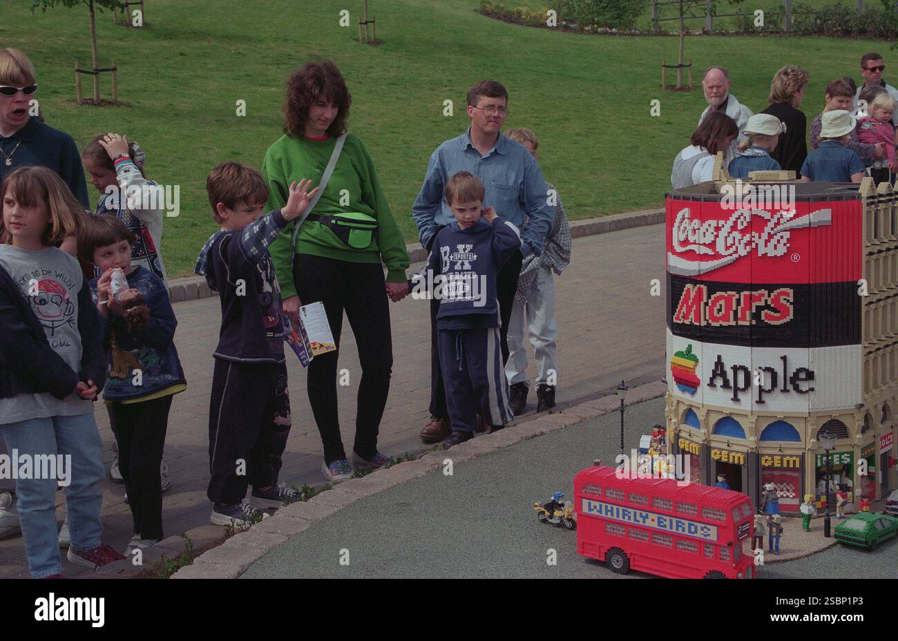 Legoland Windsor Park on a summertime afternoon when parents ...