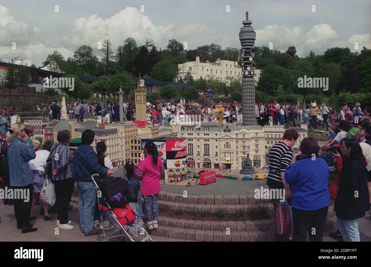 Legoland Windsor Park on a summertime afternoon when parents ...
