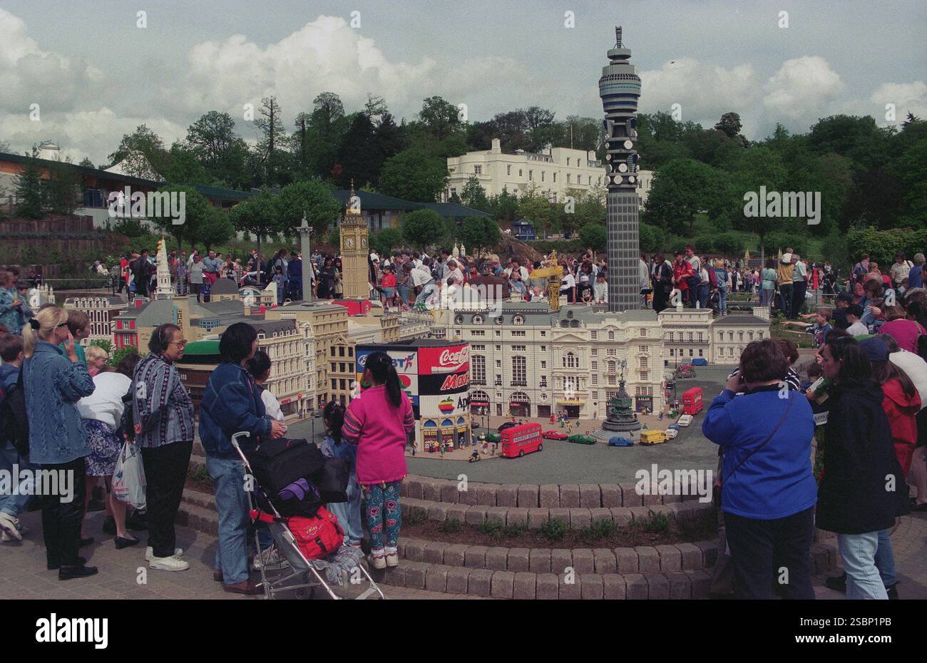 Legoland Windsor Park on a summertime afternoon when parents ...