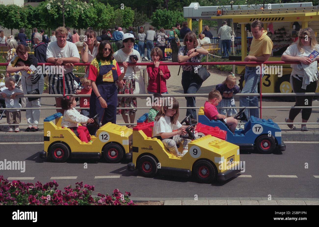 Legoland Windsor Park on a summertime afternoon when parents ...